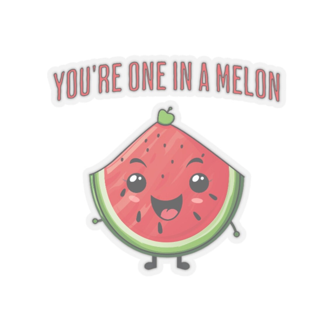 Watermelon Pun Sticker - Etsy