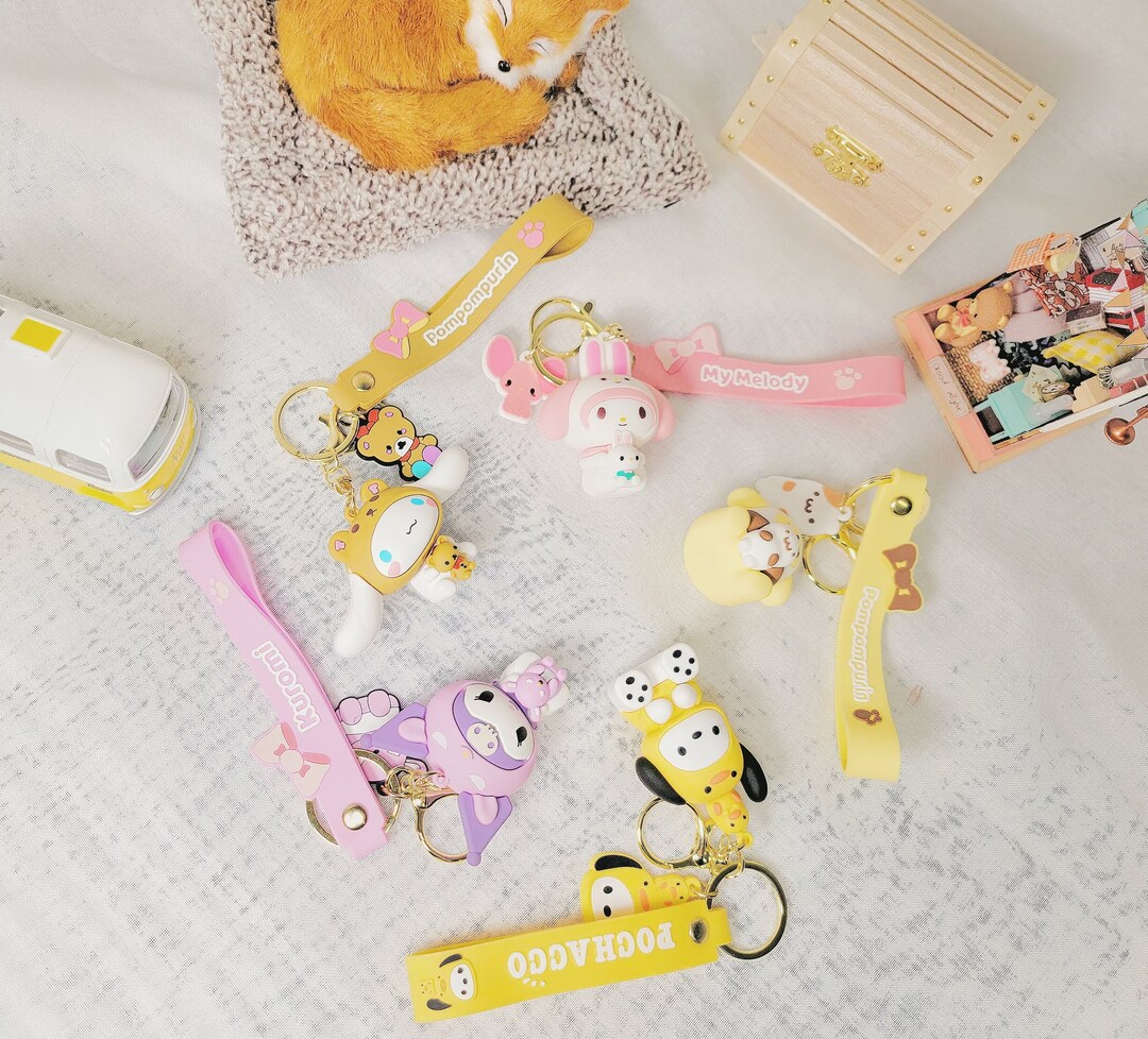 Sanrio Hug Friends Keychain, Cartoon Keychain, Backpack Accessories ...