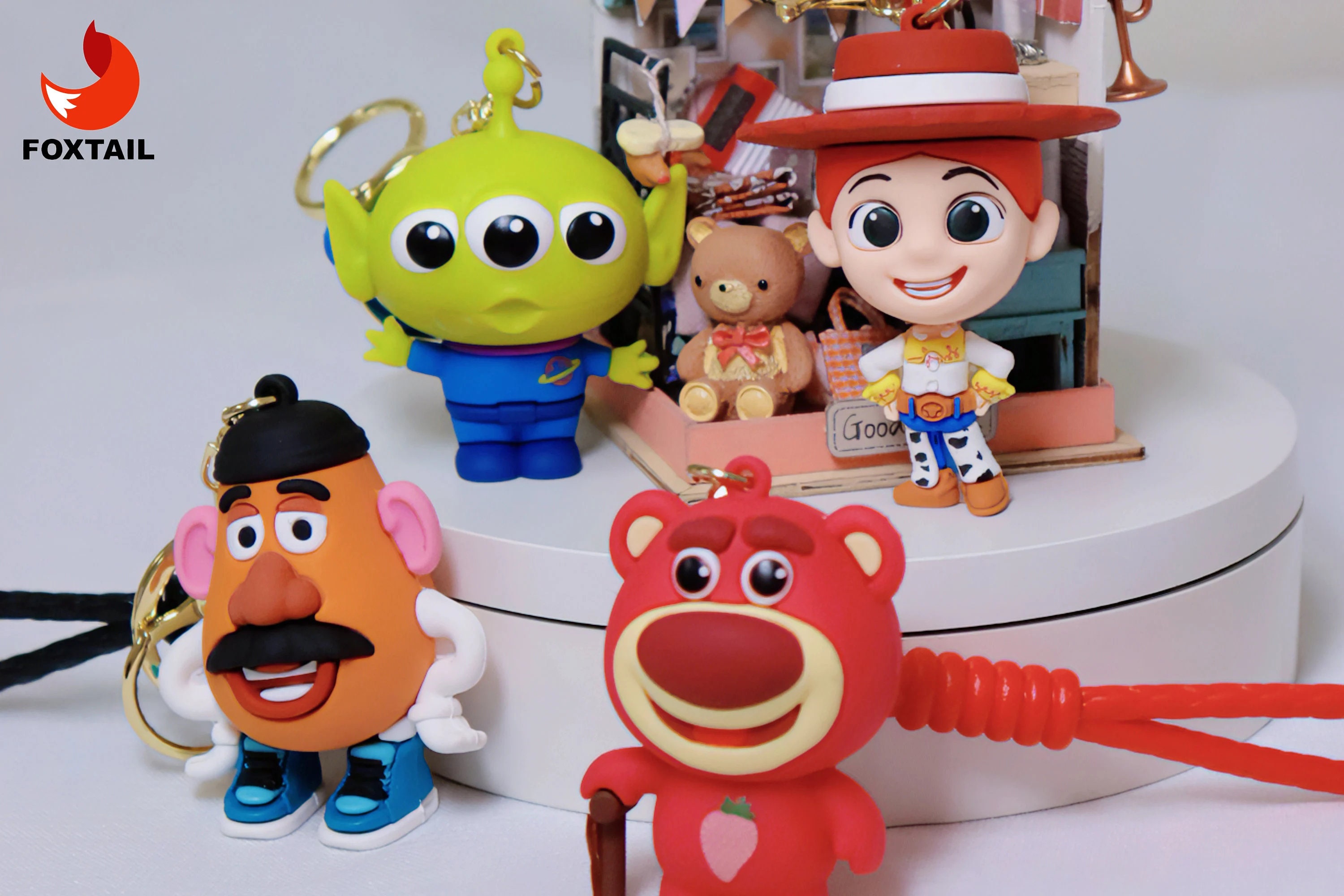 Toy Story Keychain Woody Buzz Lightyear Backpack Accessory Cartoon Car ...