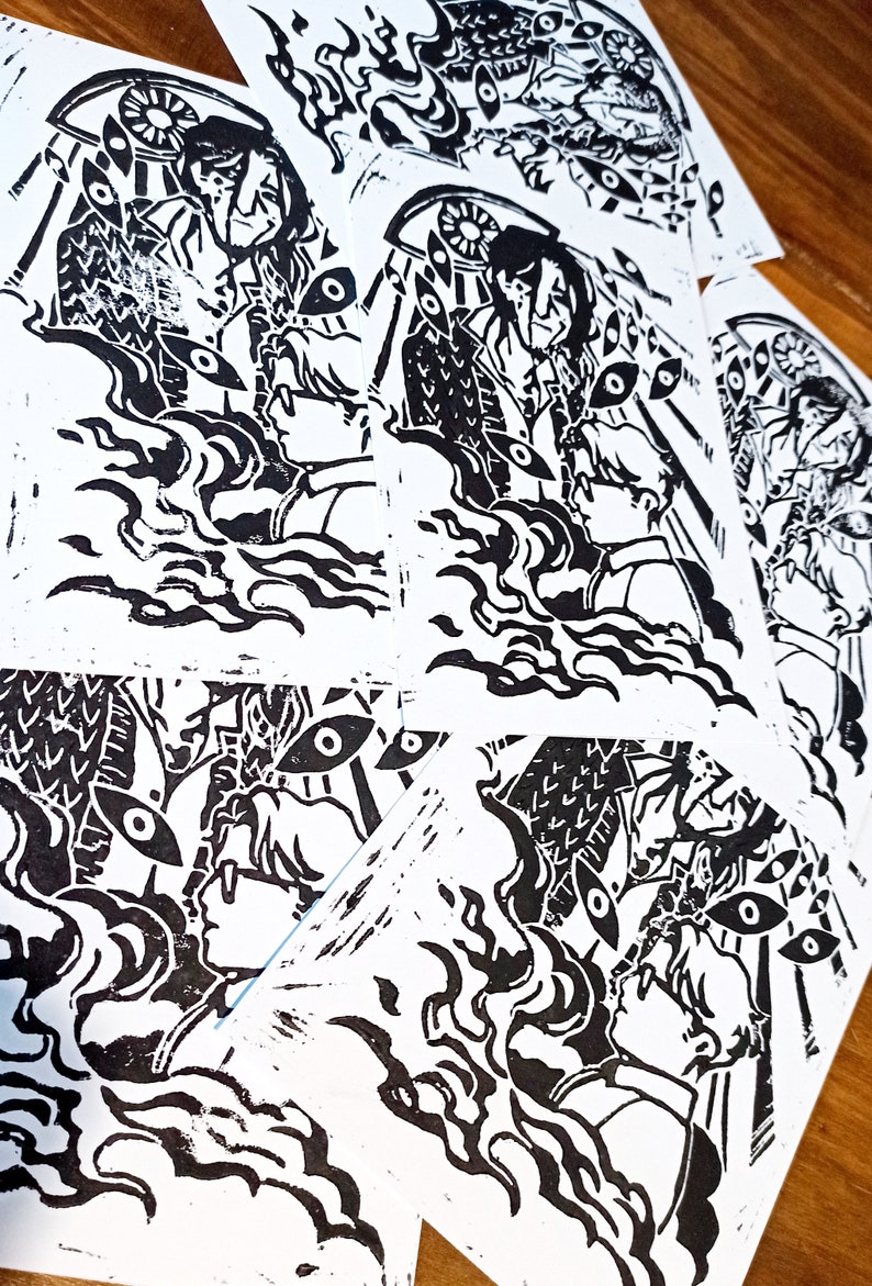 TMA Lino Print - Etsy