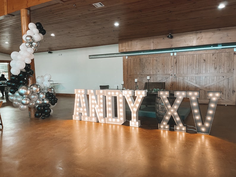 5ft Black Light up Marquees, 5 Foot LED Marquees, Large Black Light up ...