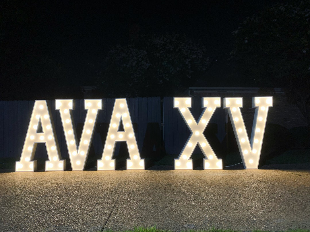 5ft Light up Marquees, LED Marquees, Large Light up Numbers, Large ...