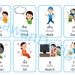 Thai Verbs Flashcards With Cute Pictures and Thai/english/easy ...