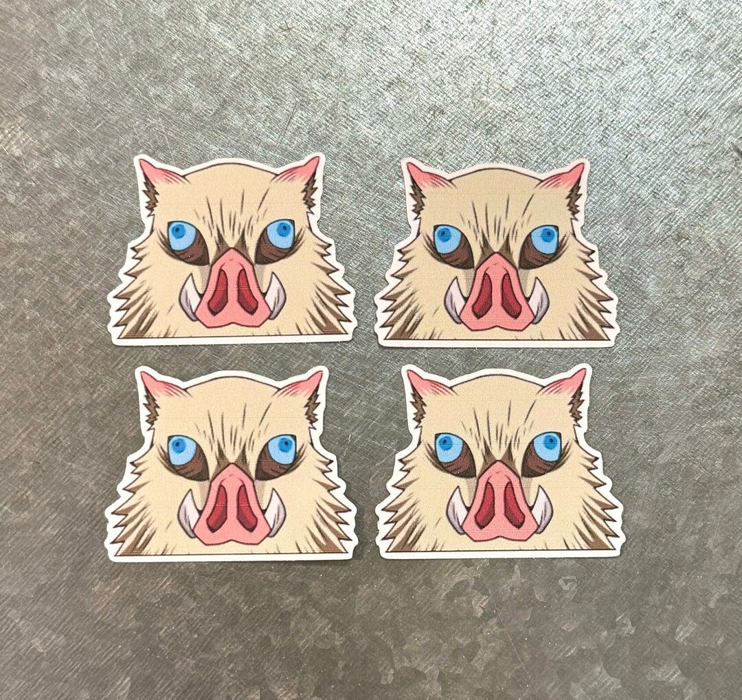 2 Inosuke Boar Guy Demon Slayer Vinyl Stickers x2 - Etsy