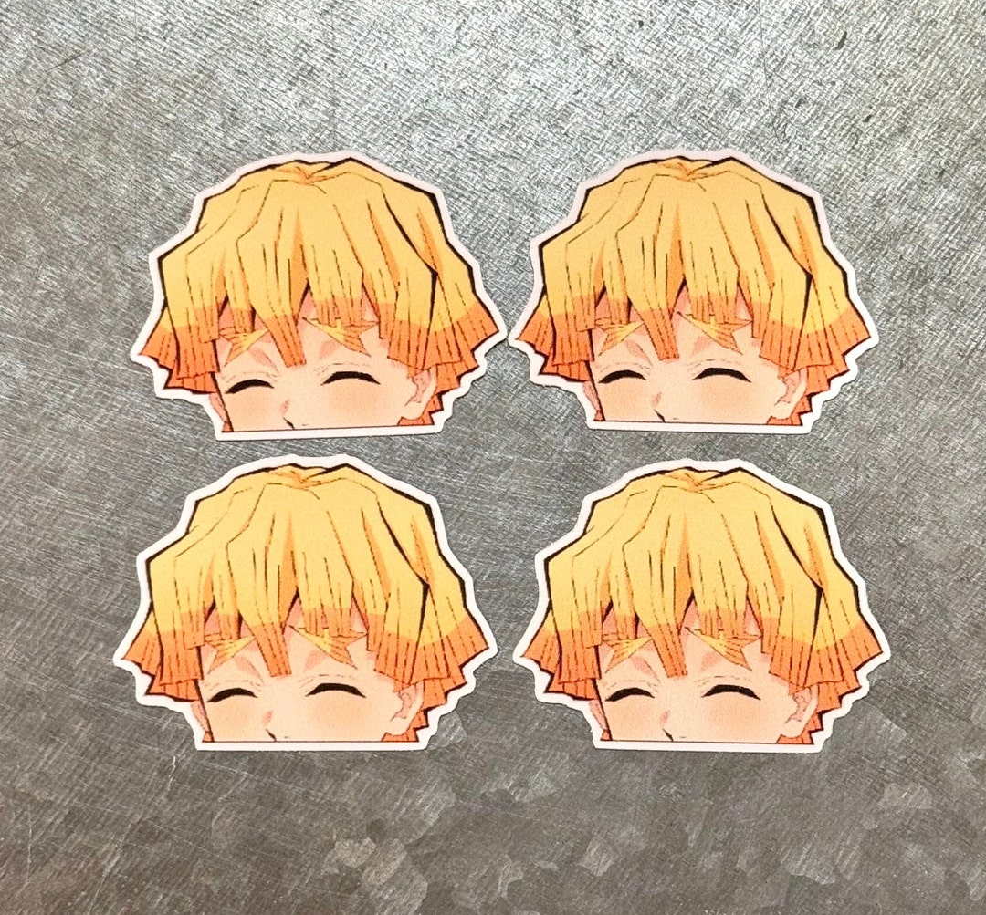 2 Zenitsu Demon Slayer Vinyl Sticker - Etsy