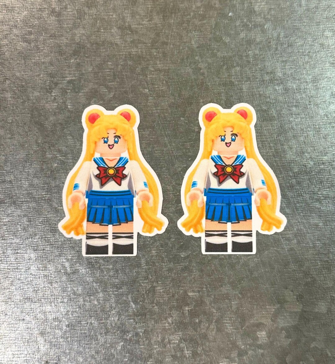 2 Sailor Moon usagi Tsukino Block Minifigure X Sailor Moon Vinyl ...
