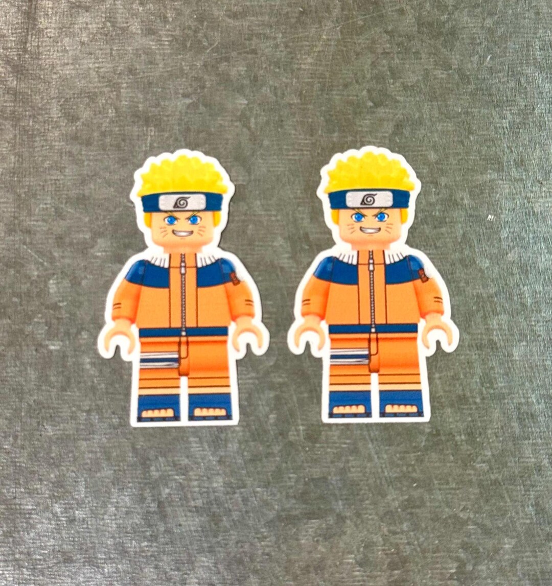2 Naruto Block Minifigure X Naruto Shippuden Vinyl Stickers x2 - Etsy