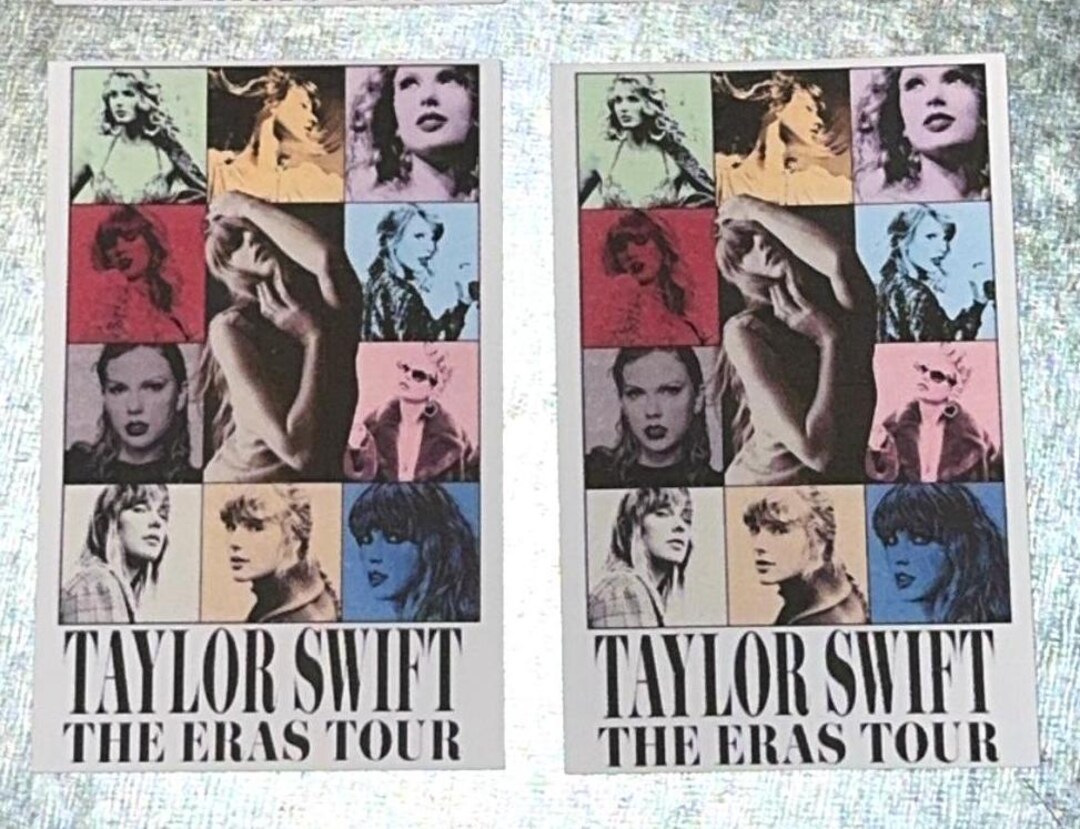 3 Eras Tour with TTPD by Taylor Swift Vinyl Stickers x2 - Etsy