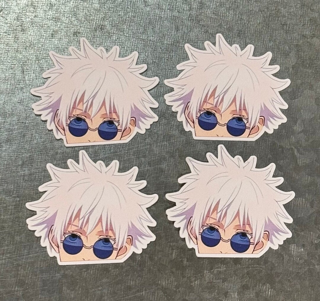 2 Satoru Gojo Jujutsu Kaisen Peeker Vinyl Stickers x2 - Etsy