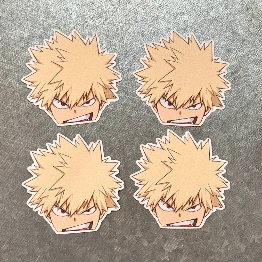 2 Katsuki Bakugo My Hero Academia Peeker Vinyl Stickers x2 - Etsy