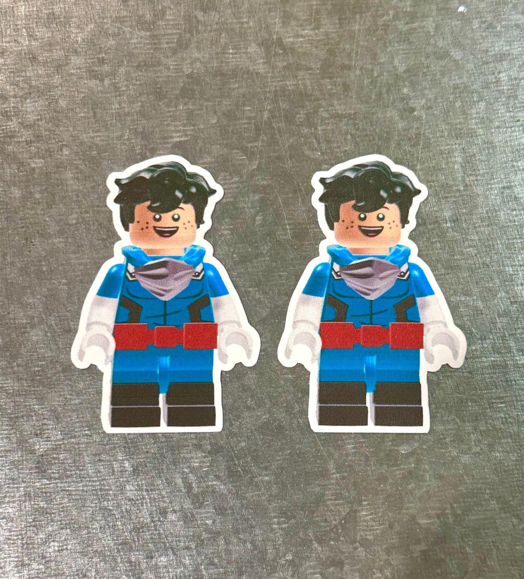 2 Deku Block Minifigure X My Hero Academia Vinyl Stickers x2 - Etsy