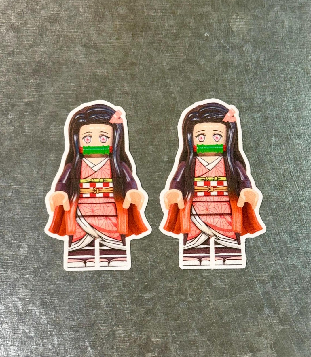 2 Nezuko Lego Minifigure X Demon Slayer Vinyl Stickers x2 - Etsy