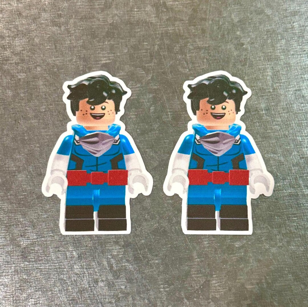 2 Deku Lego Minifigure X My Hero Academia Vinyl Stickers x2 - Etsy