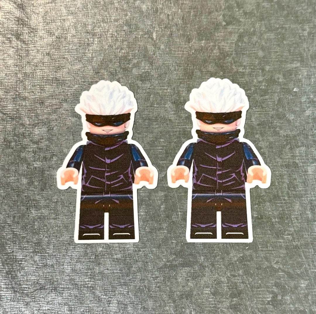2 Gojo Block Minifigure X Jujutsu Kaisen Vinyl Stickers x2 - Etsy
