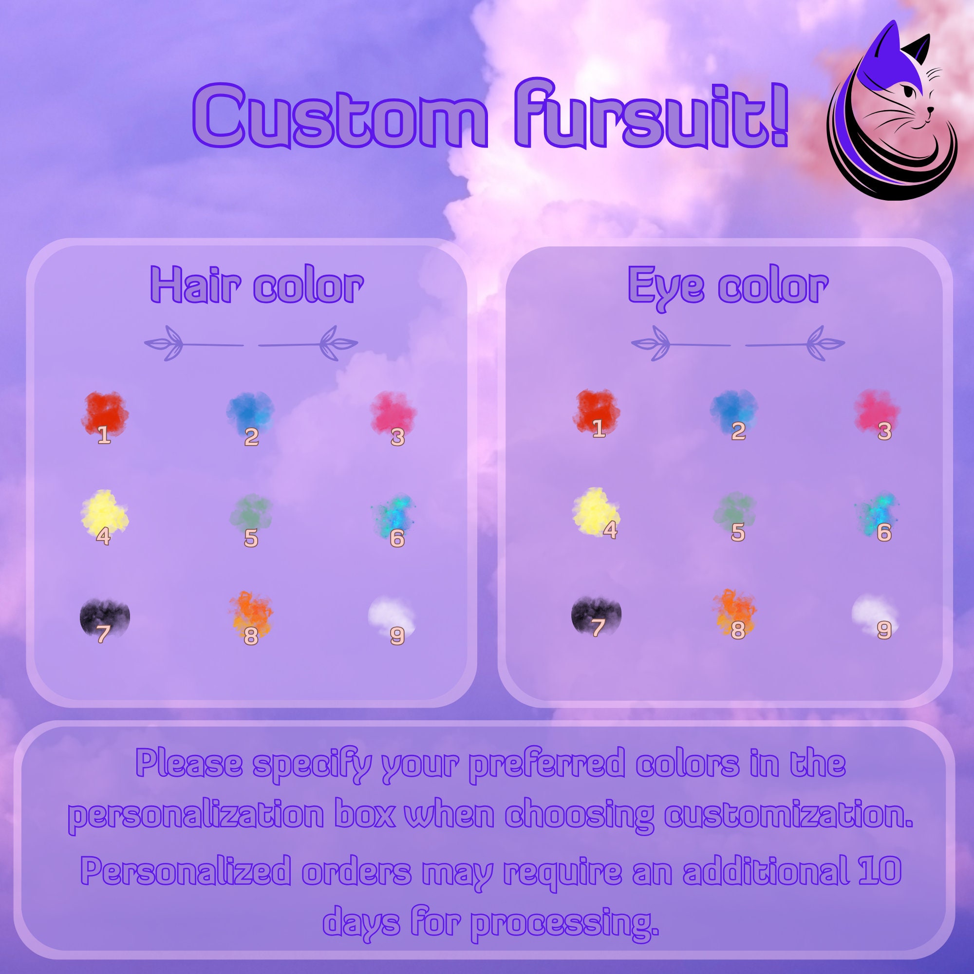 Kigurumi Purple Fursuit Head for Beginners One-size-fits-all Furry ...