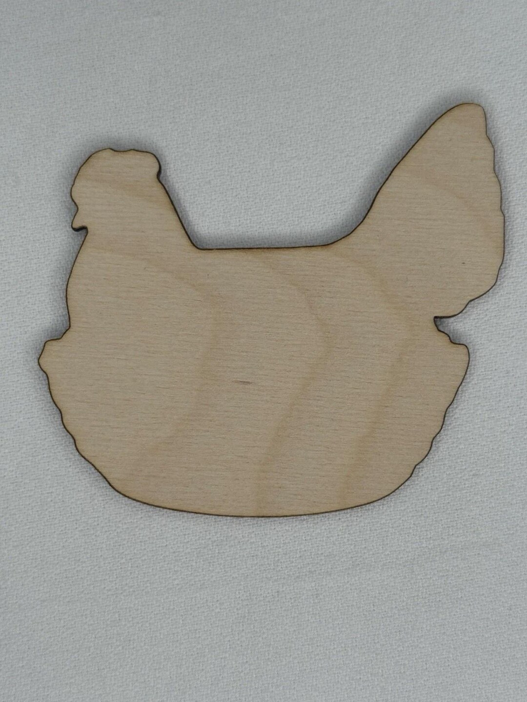Custom Laser Cut Unfinished Hen on Nest Chicken Dish Shape Wood Cutout ...