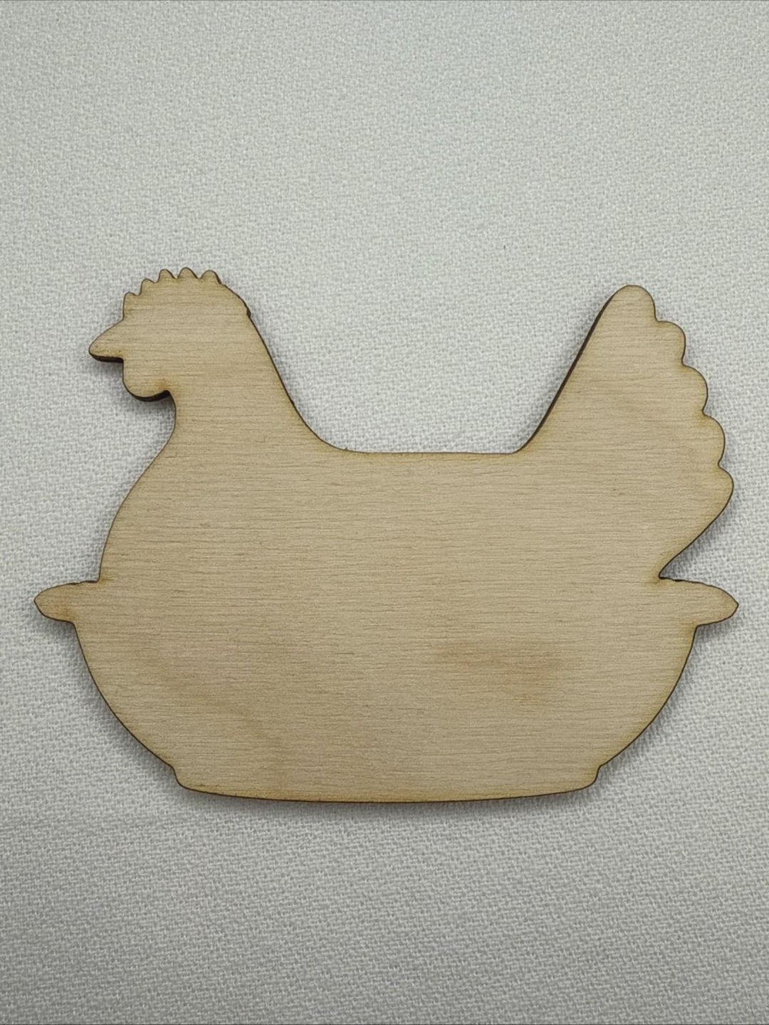 Custom Laser Cut Unfinished Hen on Nest Chicken Dish Shape Wood Cutout ...