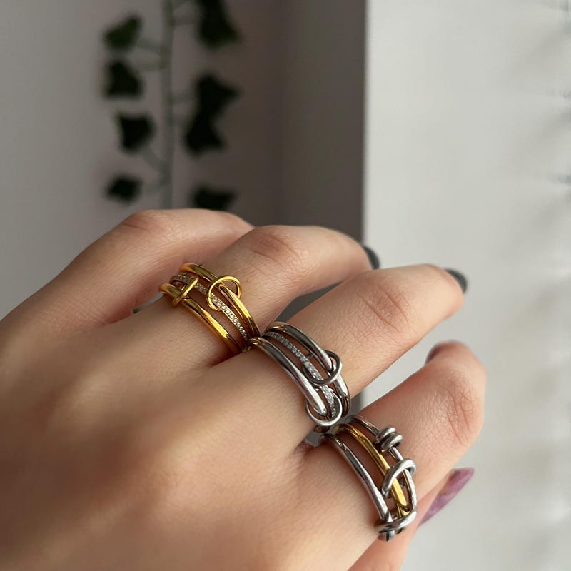 Connected Ring - Etsy