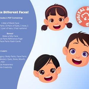Build A Face Kid's Activity | Learn Body Parts in Vietnamese - Face ...