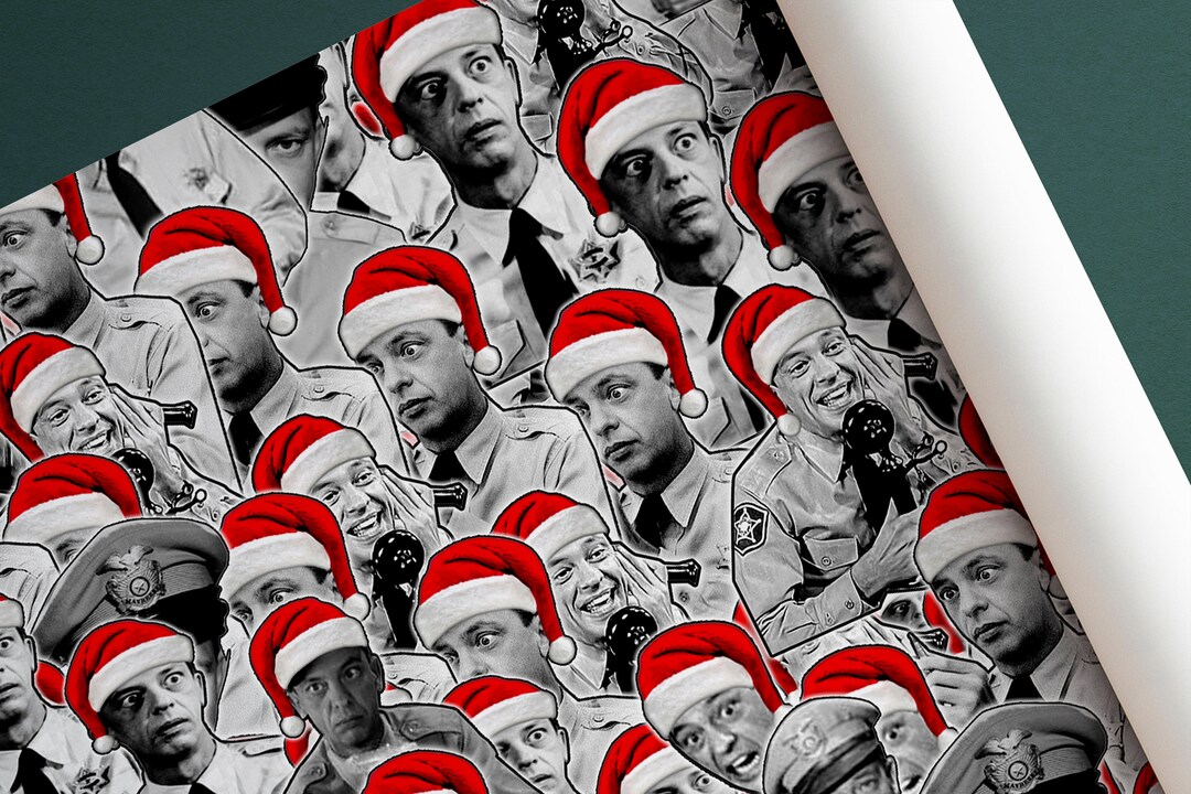 Barney Fife Wrapping Paper Christmas Wrapping Paper Barney Fife Gift ...