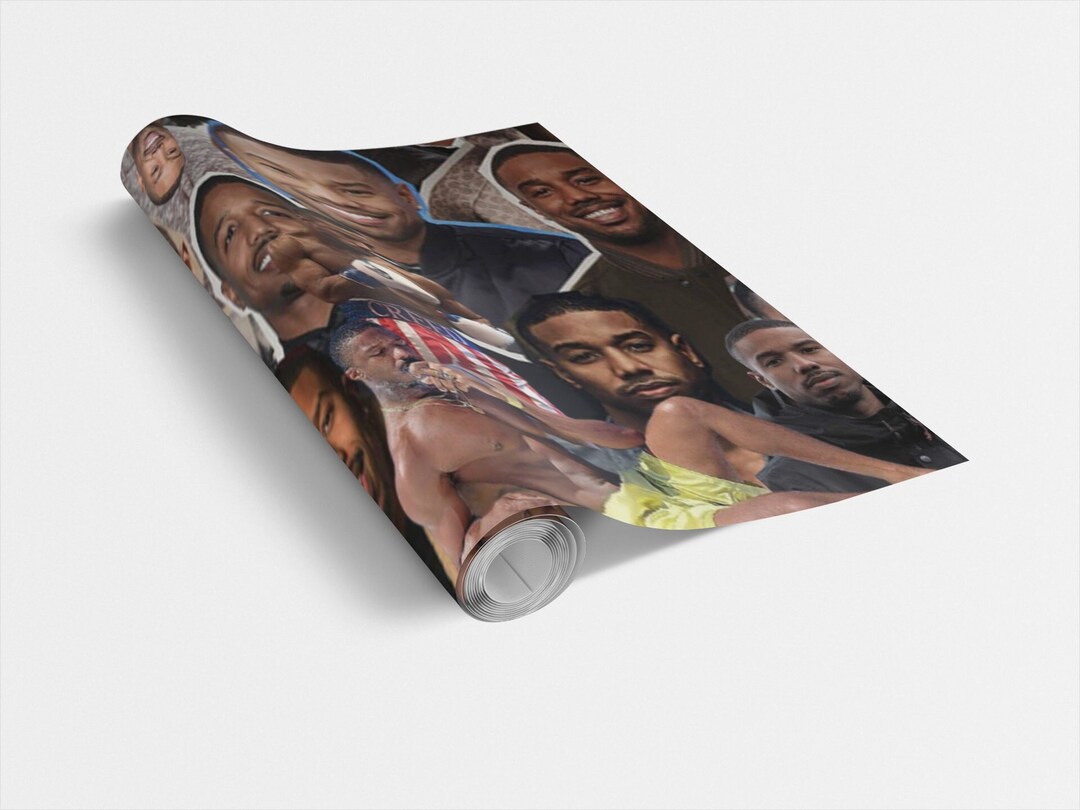 Michael B Jordan Wrapping Paper Custom Wrapping Paper Michael B Jordan ...