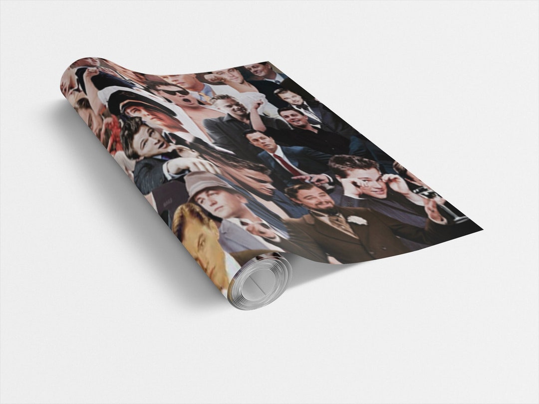 Leonardo Dicaprio Wrapping Paper Custom Wrapping Paper Leonardo ...