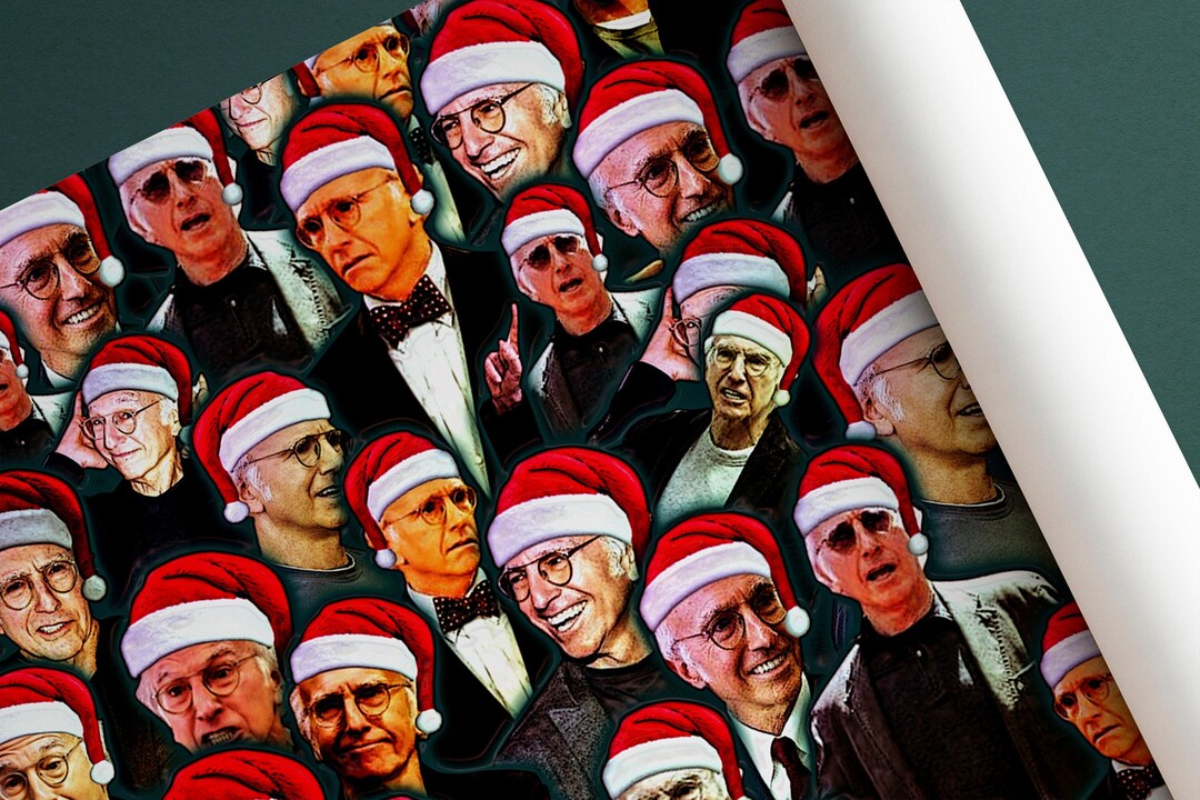 Larry David Wrapping Paper Christmas Wrapping Paper Larry David ...