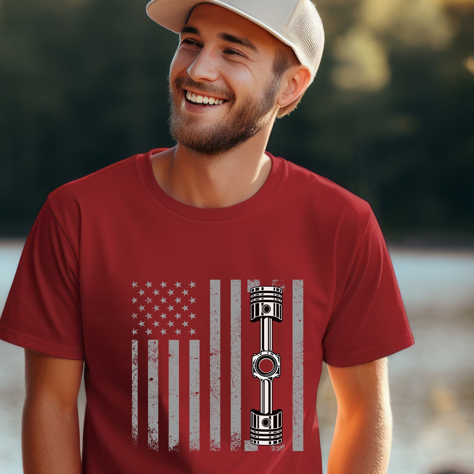 Mechanical Shirt, Mechanic Shirt With Flag, Shirt for Mechanics, Piston ...