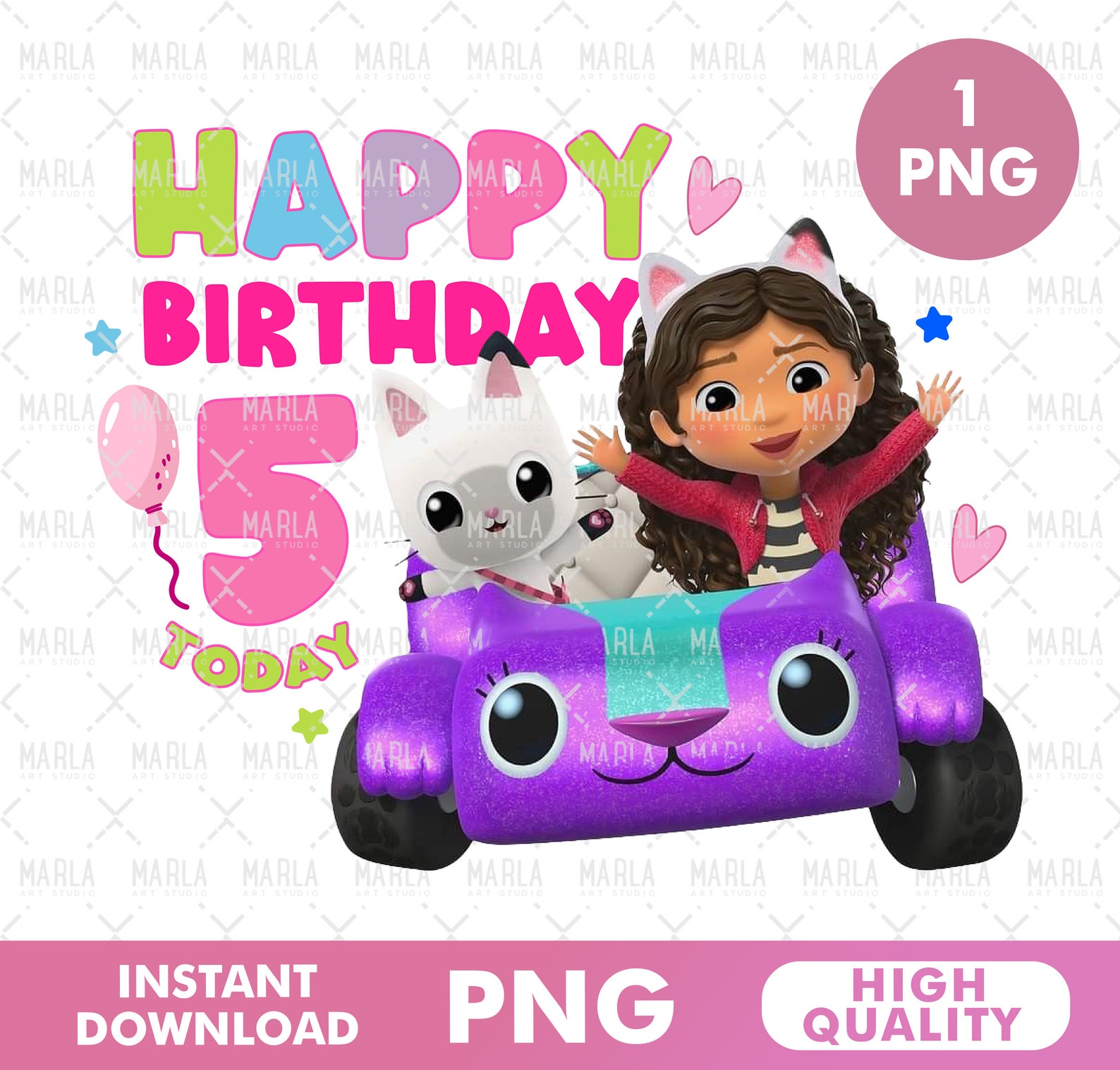 Gabbys Dollhouse PNG, Gabbys Birthday Invitation, Gabby Clipart, Gabby ...