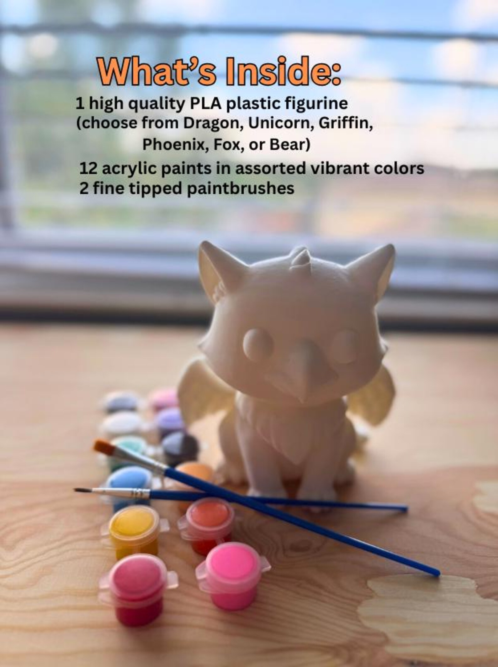 Paint Your Own Mythical Creatures – DIY Kit W/ Dragon, Unicorn, Griffin ...
