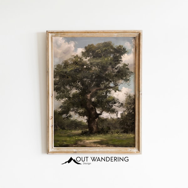 Oak Tree Painting - Etsy