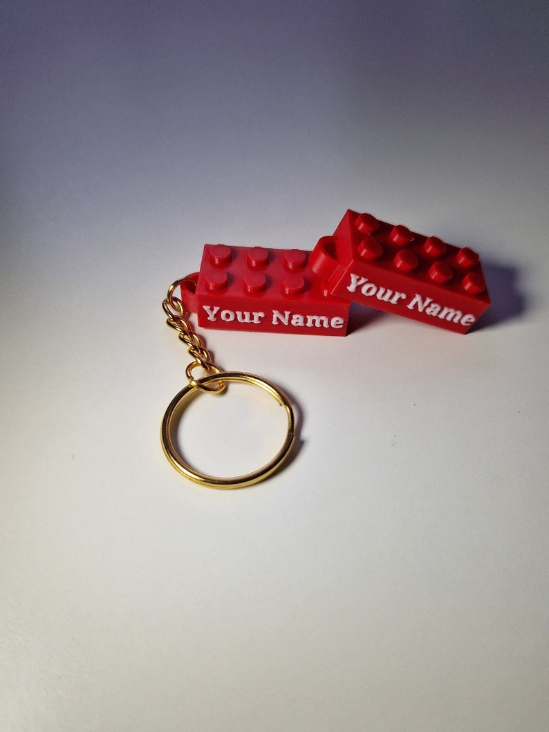 Customized Lego 2x4 Brick Keychain With Your Name - Your Mini ...