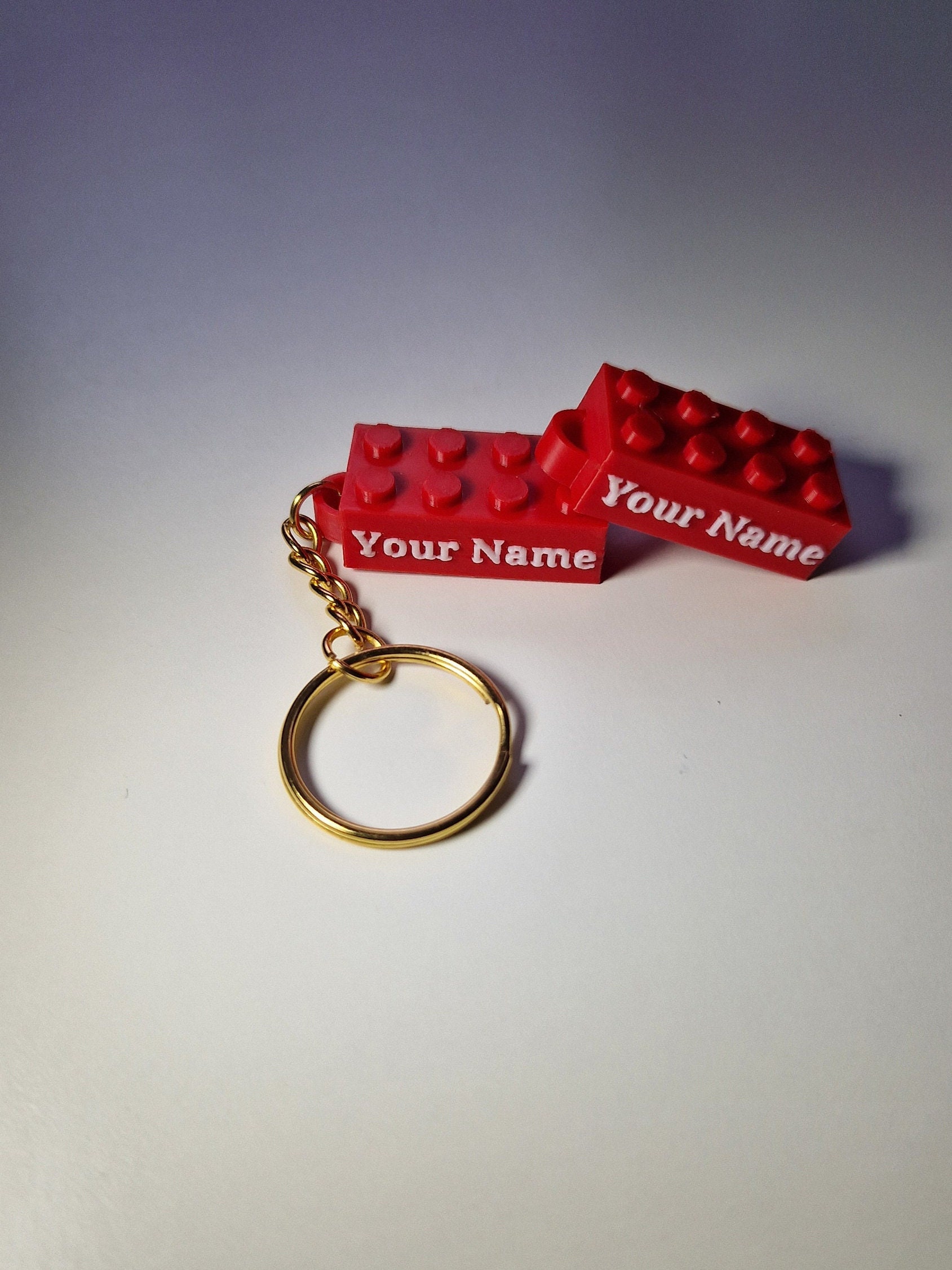 Customized Lego 2x4 Brick Keychain With Your Name - Your Mini ...