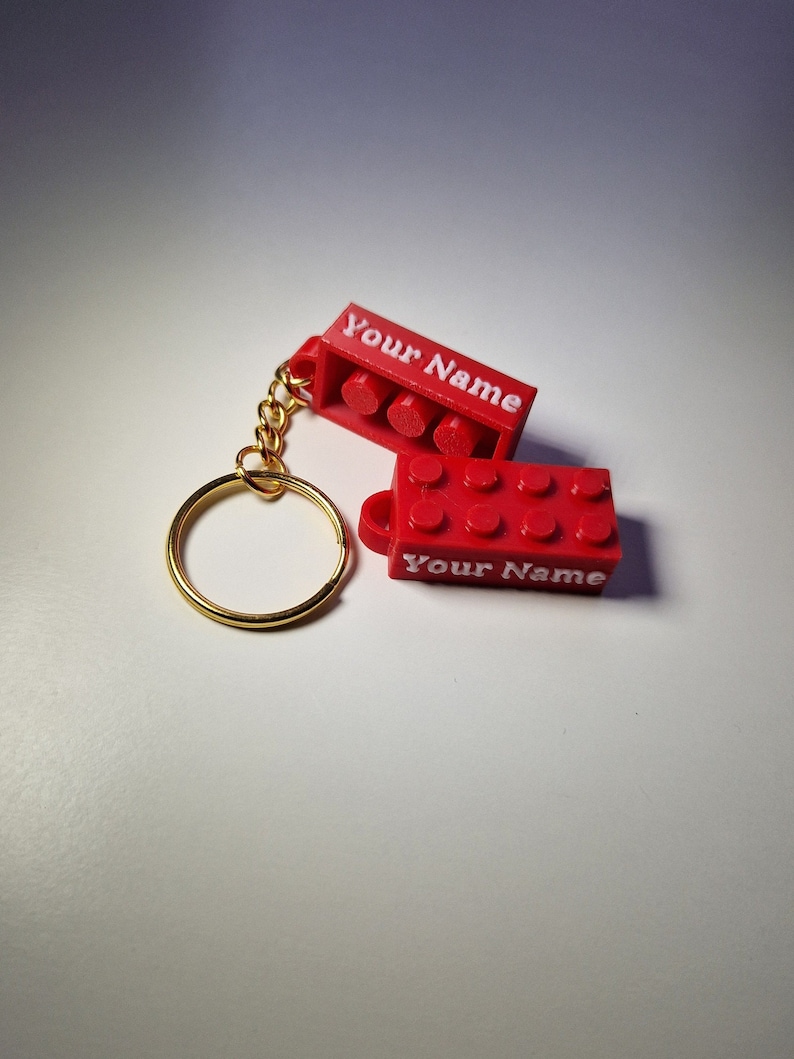 Customized Lego 2x4 Brick Keychain With Your Name - Your Mini ...