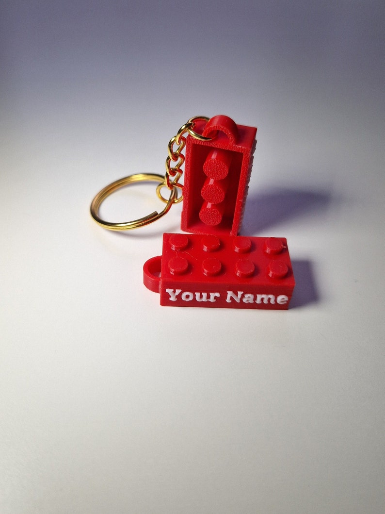 Customized Lego 2x4 Brick Keychain With Your Name - Your Mini ...