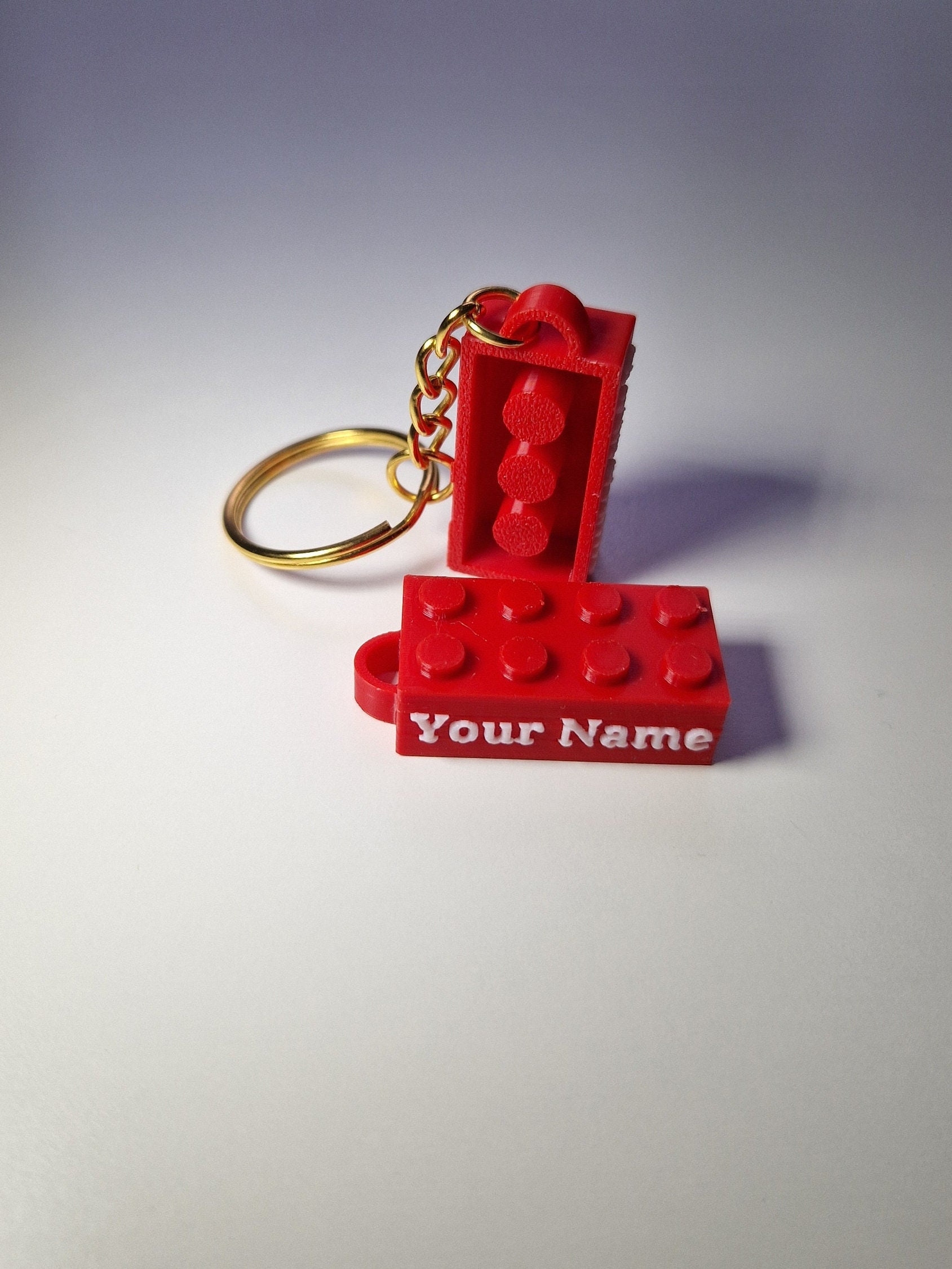 Customized Lego 2x4 Brick Keychain With Your Name - Your Mini ...