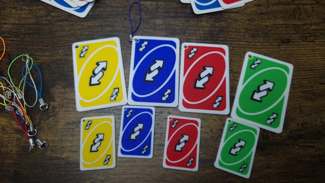 Reverse the Ordinary: 3D Printed Uno Keychain Collection Unlock Fun in ...