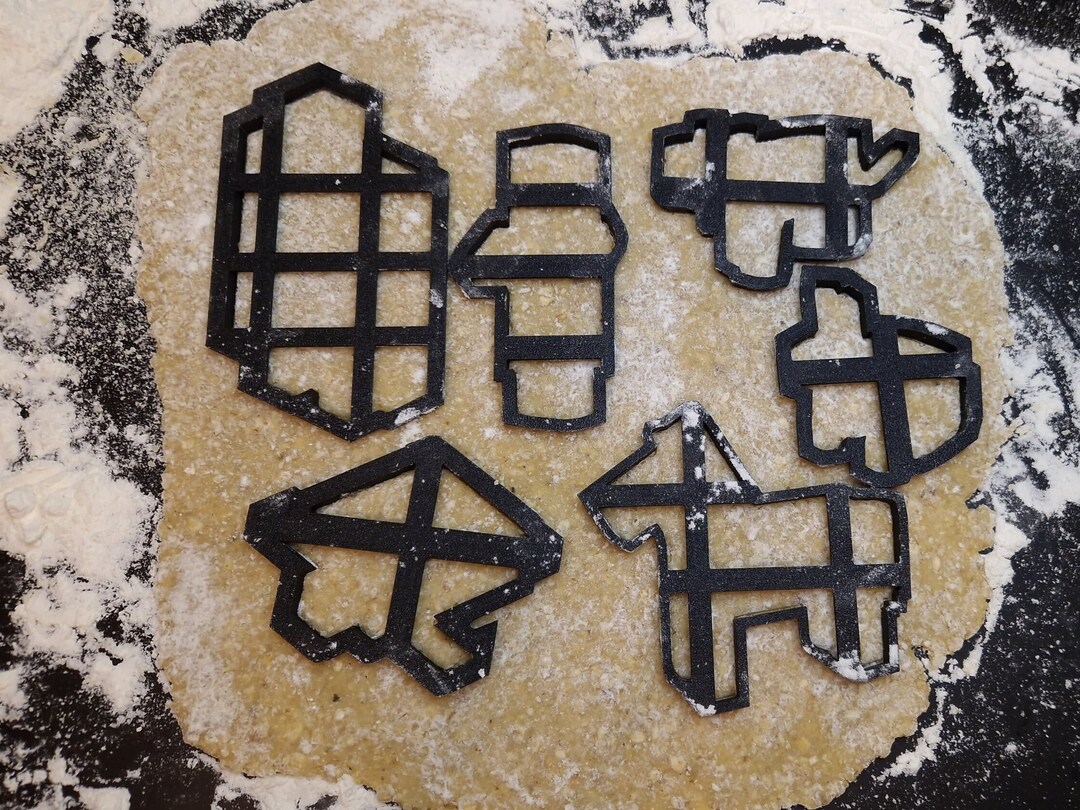 Mine & Munch: 3D Printed Minecraft Cookie Cutter Set Friendly Mobs Set ...