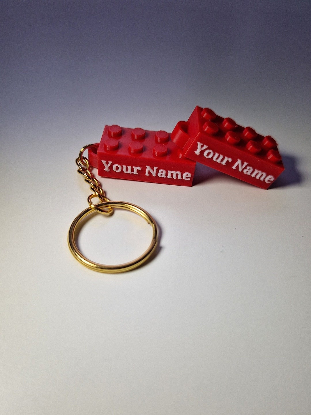 Customized Lego 2x4 Brick Keychain With Your Name - Your Mini ...