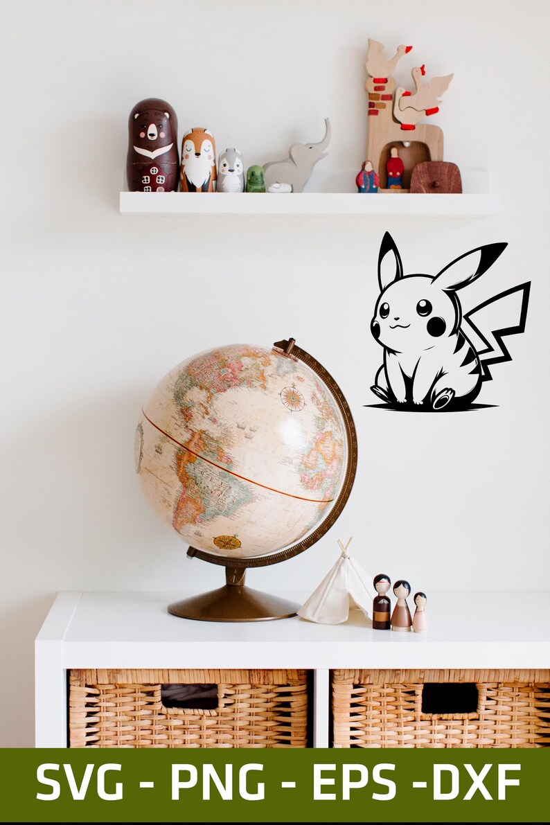 Pikachu 1 SVG PNG - Etsy