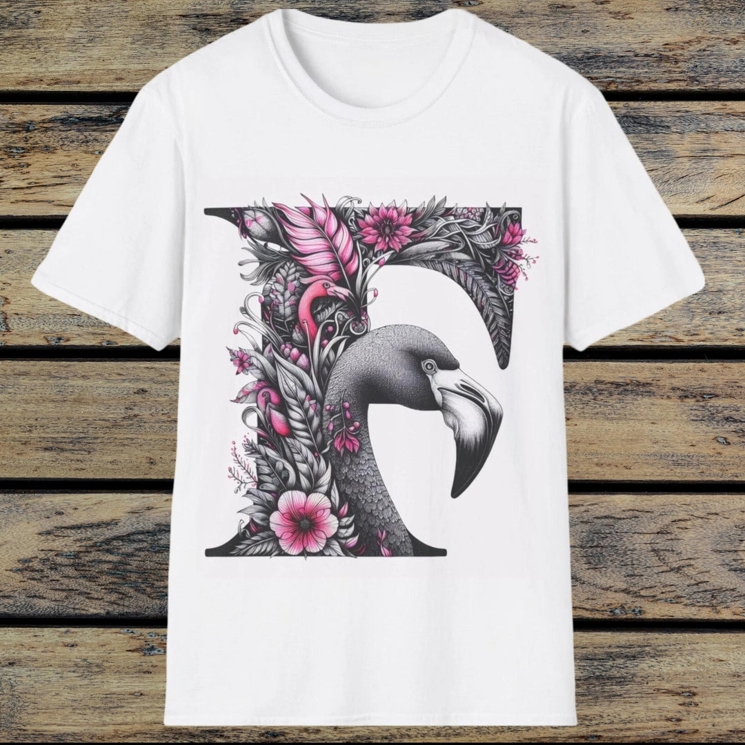 Cool Flamingo Graphic Tees, Flamingo T-shirt, Flamingo Lover Shirt, Pink Flamingo Tee Shirt ...