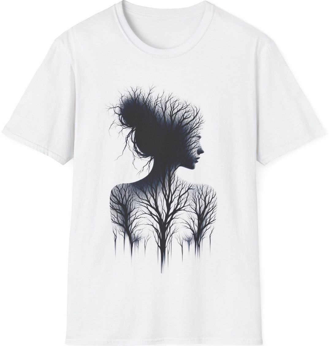 Women Abstract T-shirt, Women Art Graphic Shirt, Unique Women Tee ...
