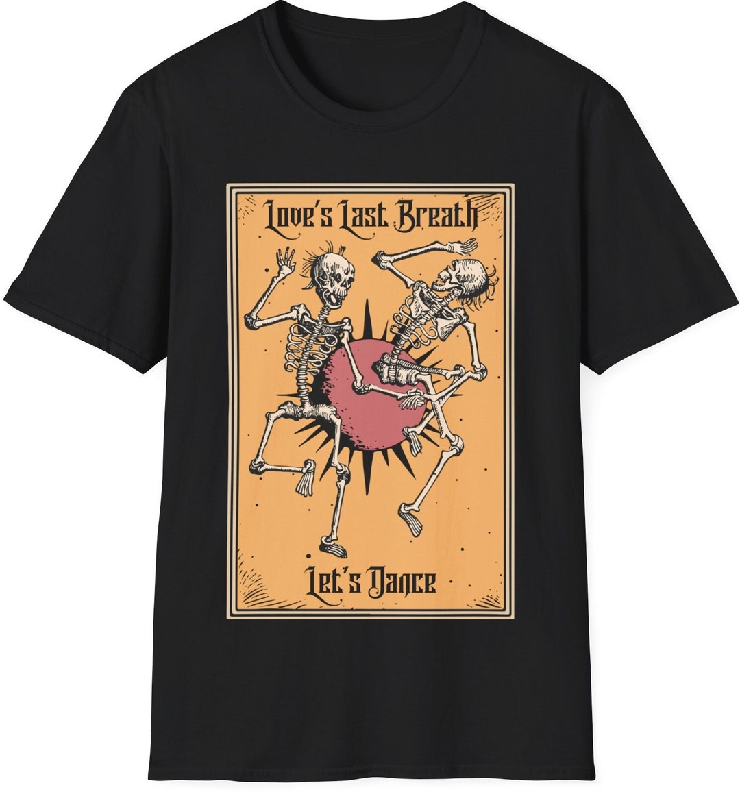 Dancing Skeletons T-shirt, Bone Dance Shirt, Spooky Skeletons Tee ...