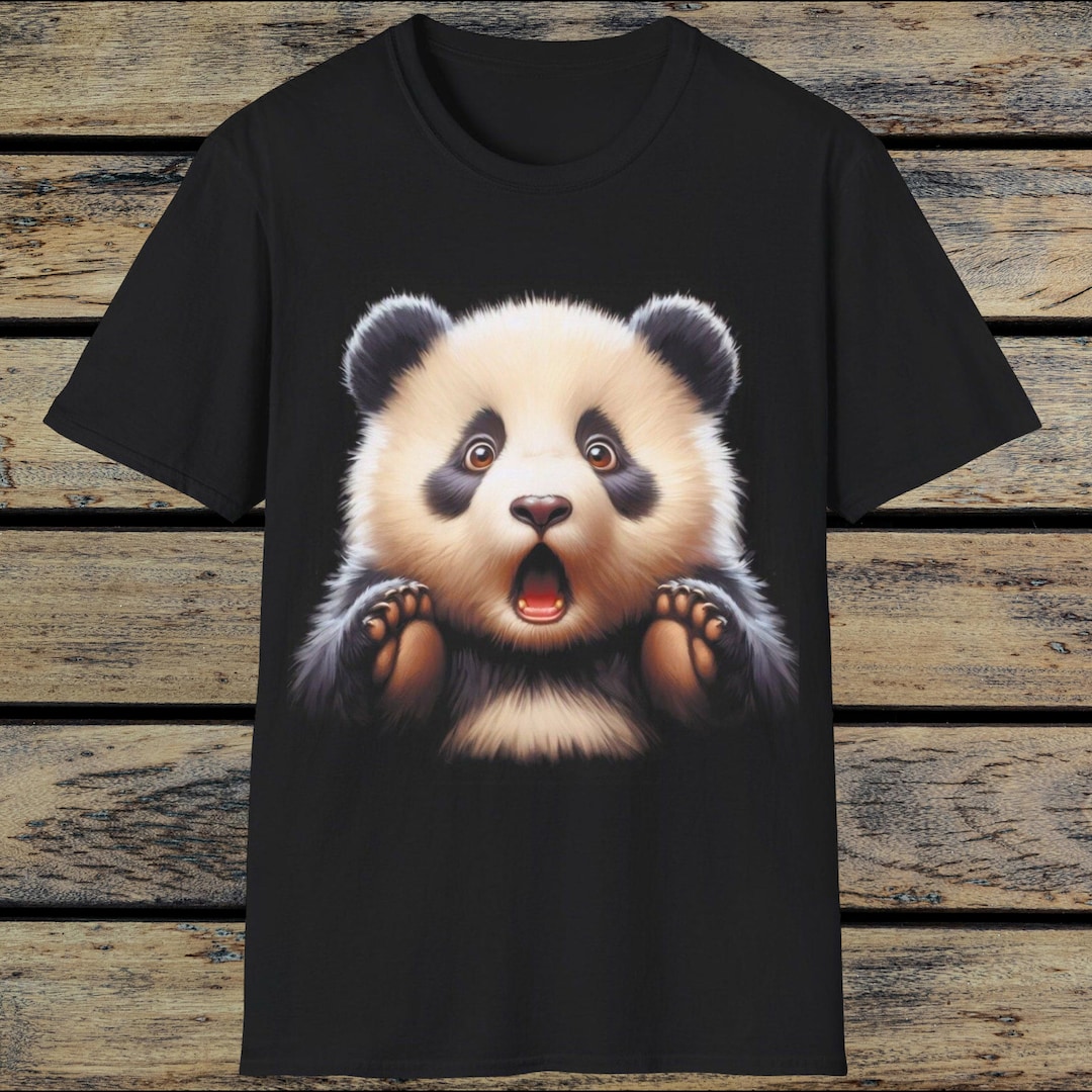 Funny Panda T-shirt, Panda Bear Tshirt, Cute Panda Tee, Panda Lover ...
