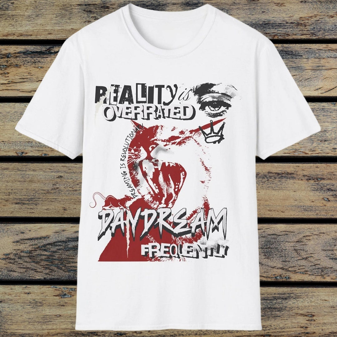 Reality is Overrated Cat T-shirt, Cat Tee, Artwork Cat Shirt, Cat ...