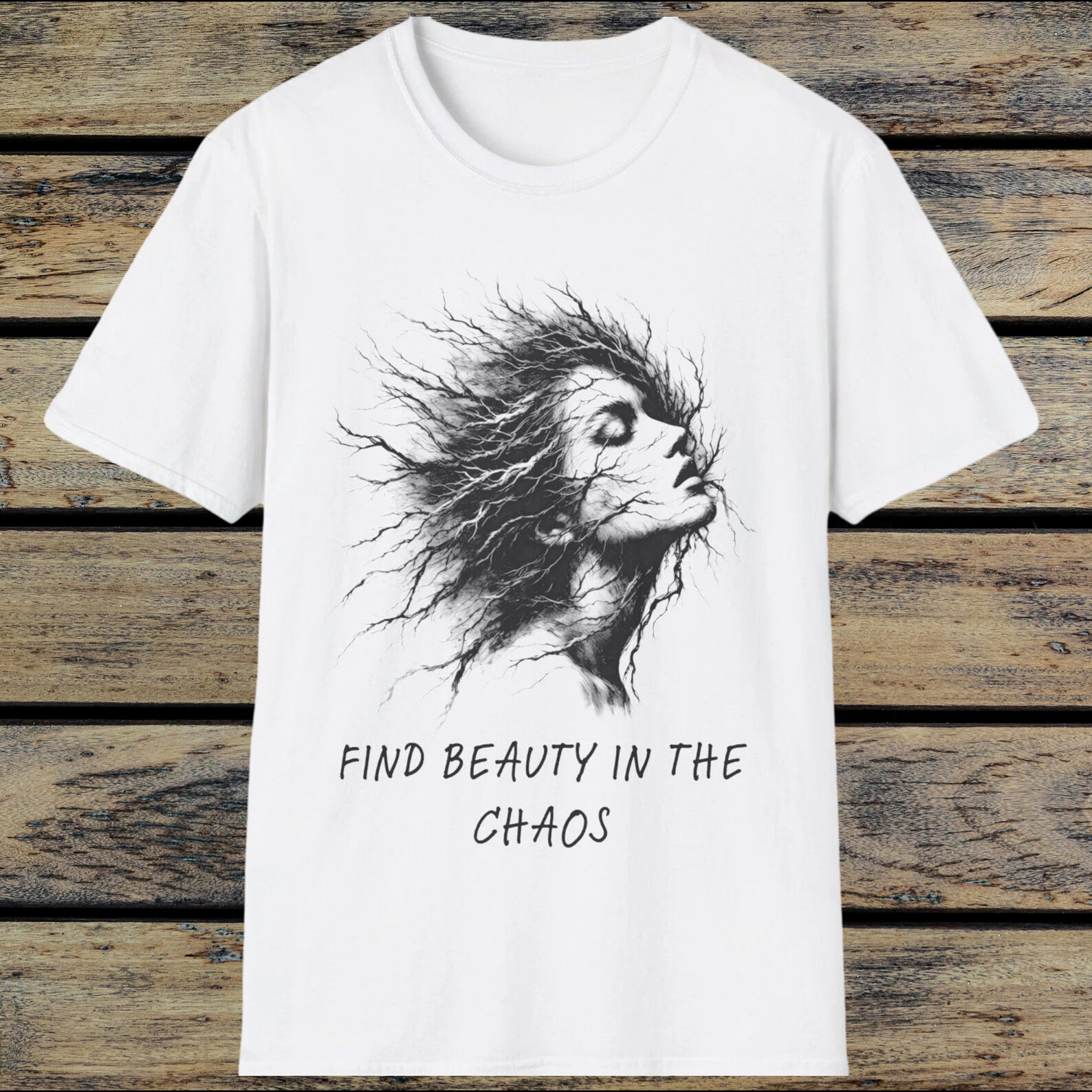 Women Abstract T-shirt, Women Art Graphic Shirt, Unique Women Tee ...