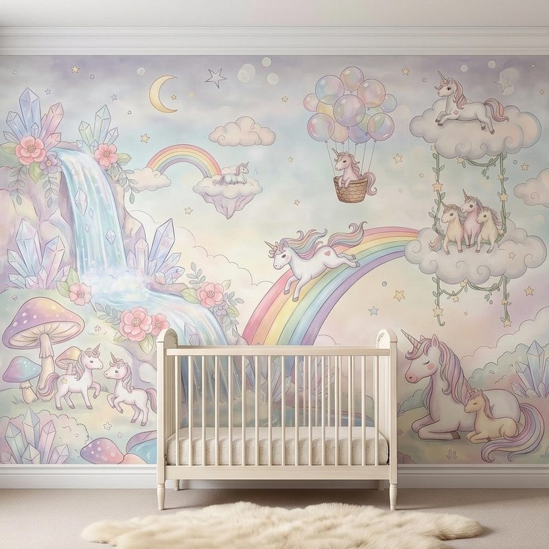 Moon Unicorn Wallpaper - Etsy