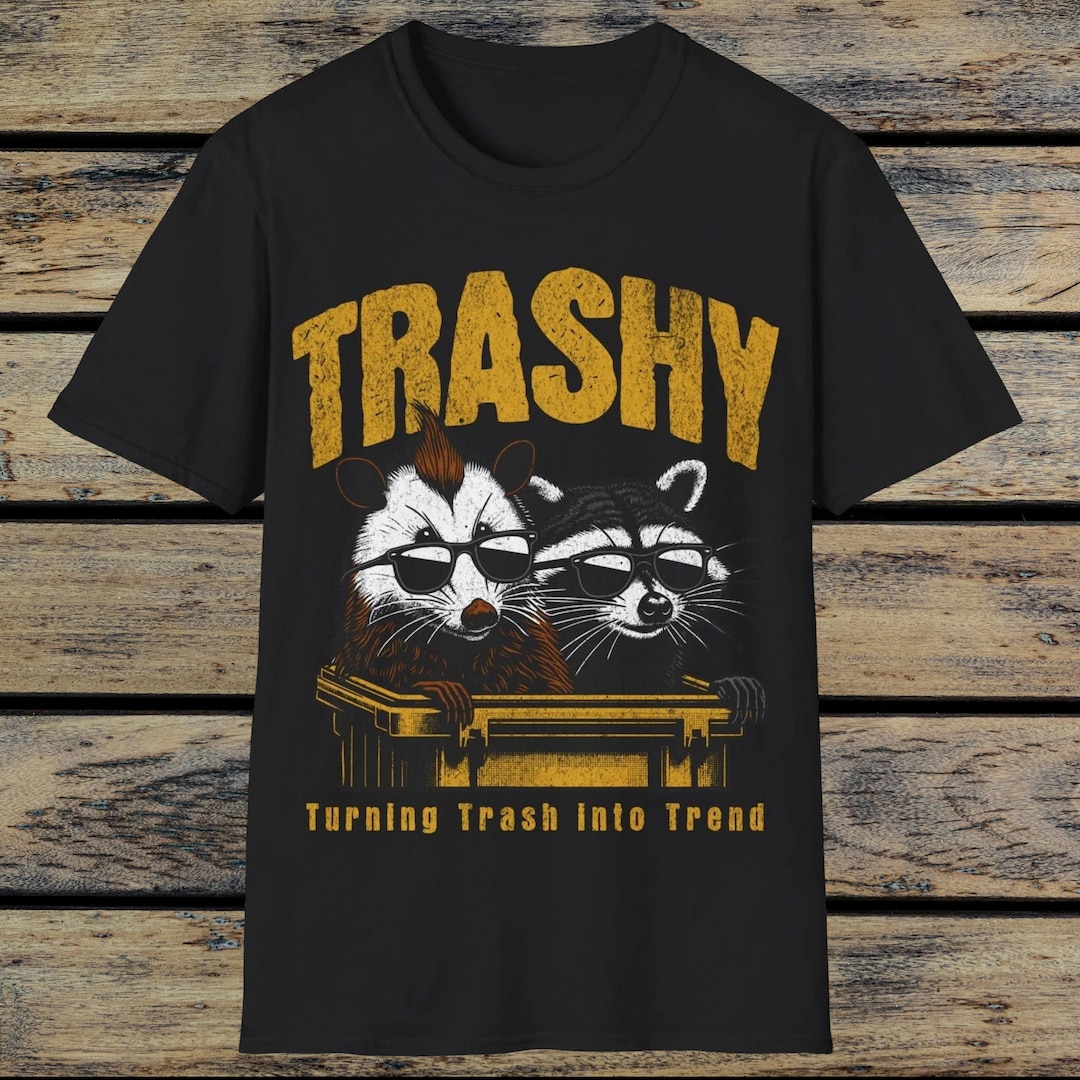 Trashy Raccoons T-shirt, Funny Raccoon T-shirt, Raccoon Lovers, Funny ...
