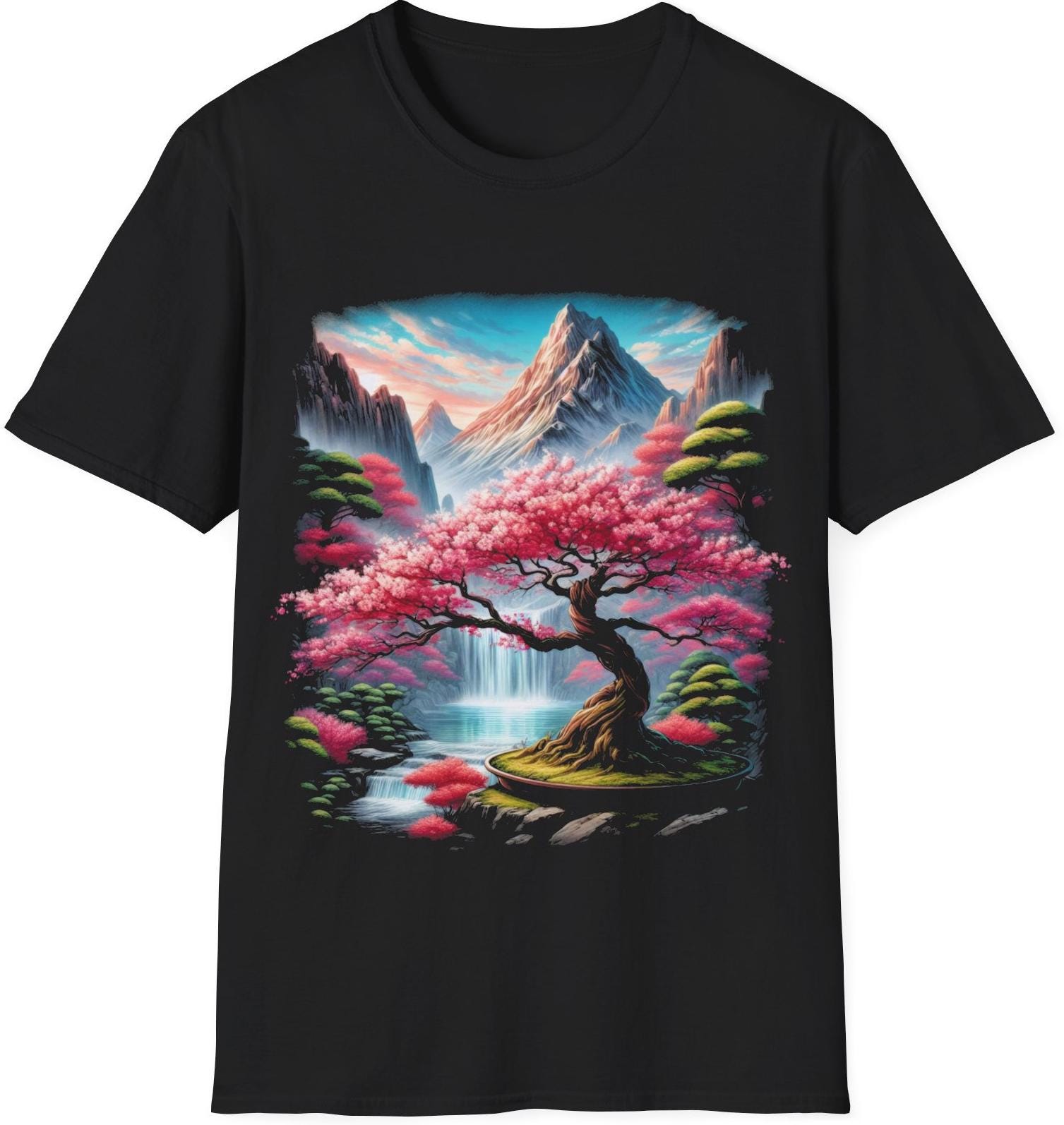 Mount Fuji T-shirt, Japanese Aesthetic Tshirt, Mountain Fuji Tshirt ...