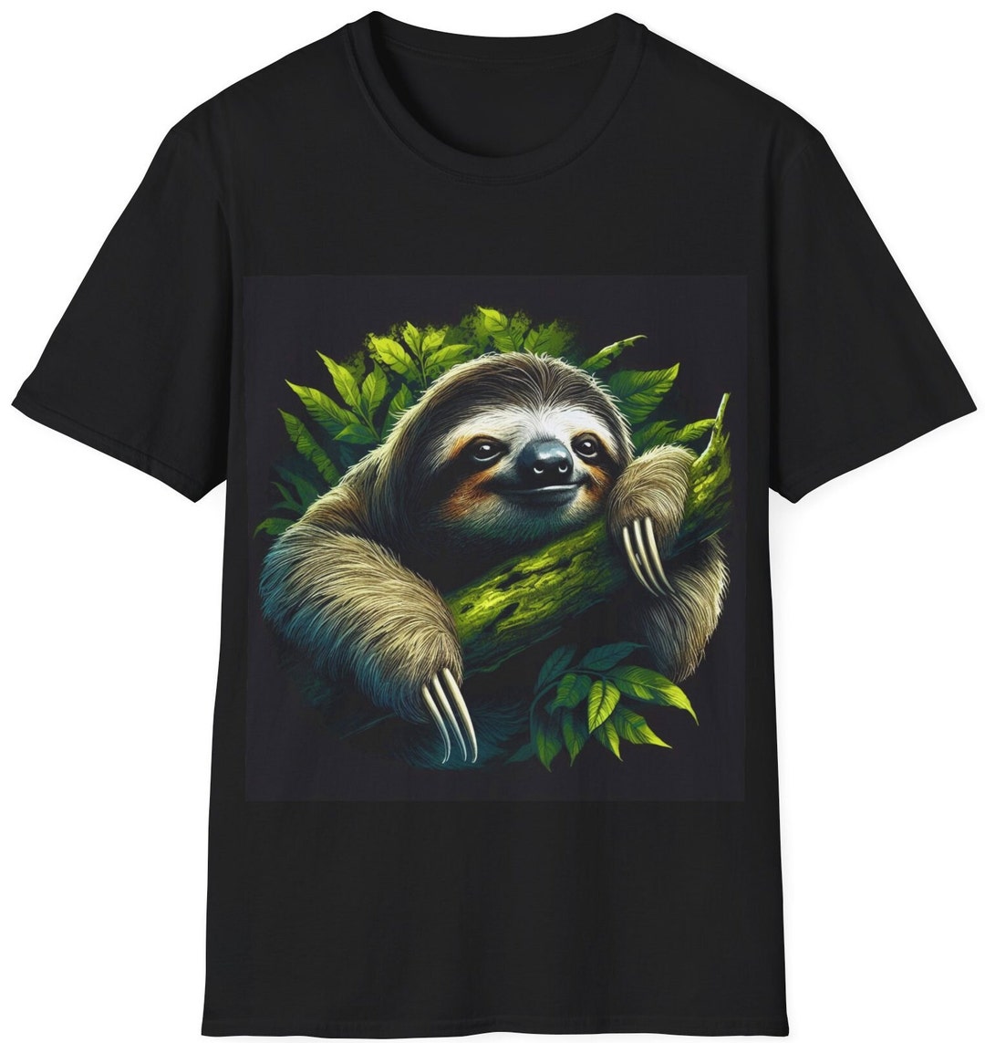 Sloth T-shirt, Sloth Graphic Tee, Sloth Lover Shirt, Sloth Gift, Funny ...